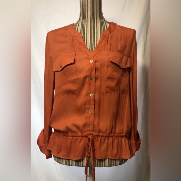 Versona | Tops | Versona Orange Top S | Poshmark